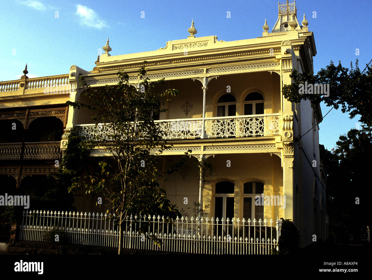 Characteristic Ausrtalian Victorian Period Architecture Melbourne Stock ...