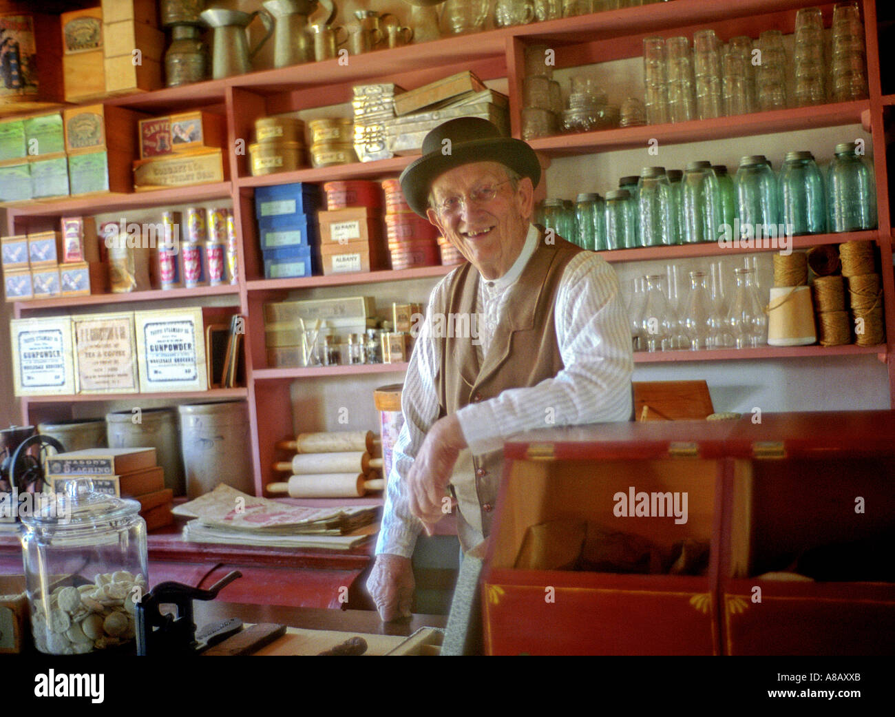1800s dry goods dry goods store hi-res stock photography and images - Alamy