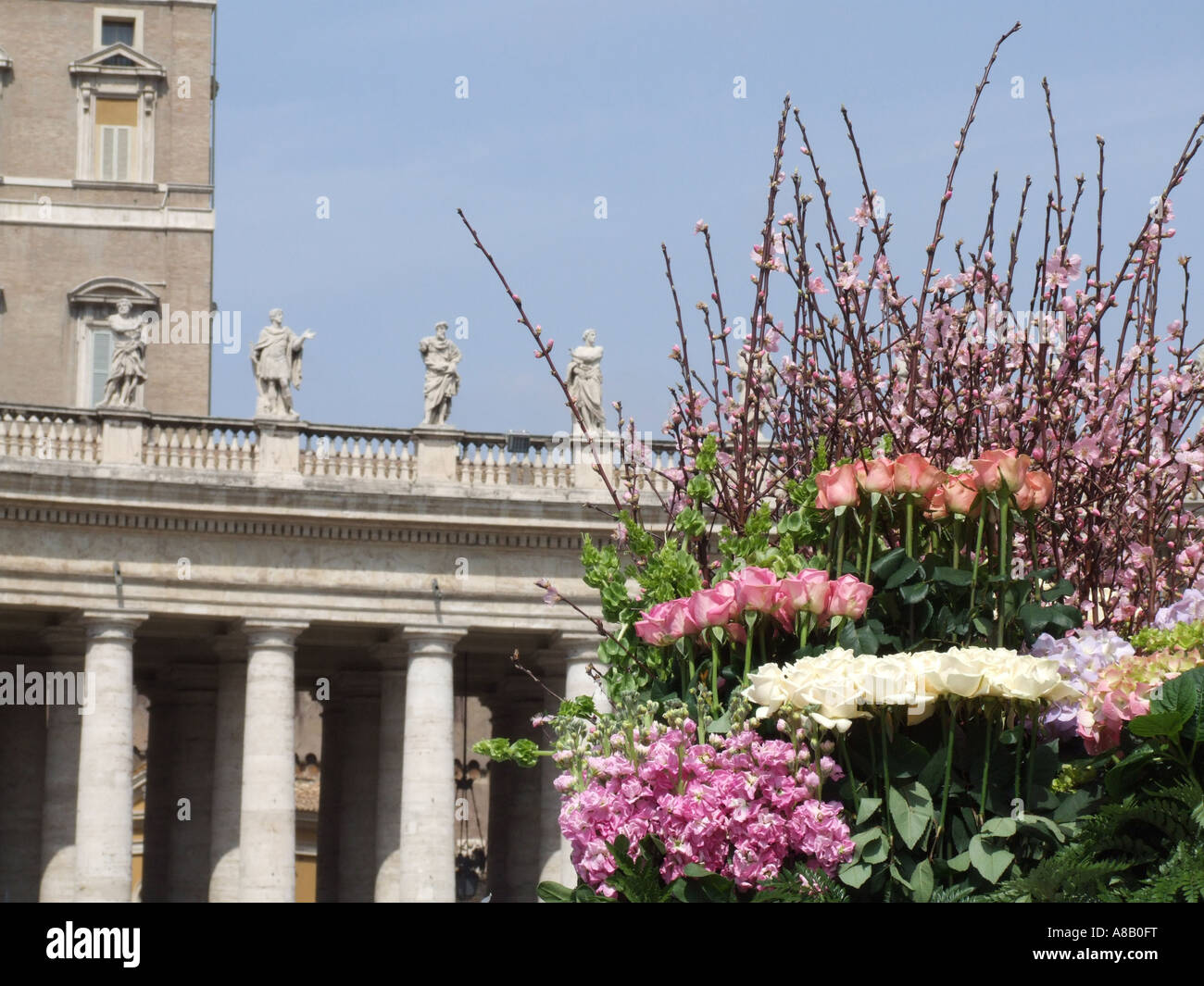 floral arrangement in the vatican at easter Stock Photo - Alamy