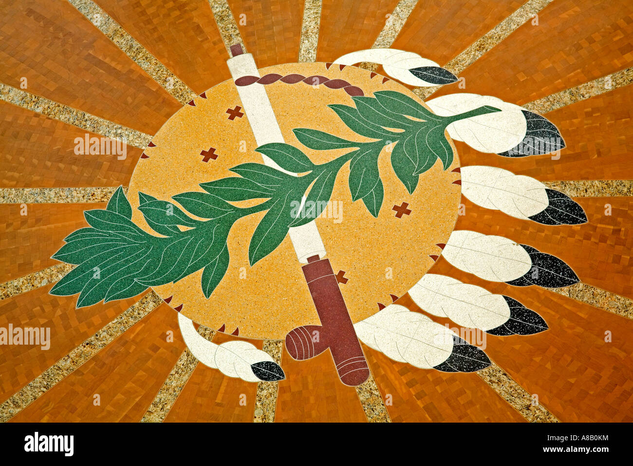 State Crest on Floor Oklahoma History Center Oklahoma City Oklahoma USA ...