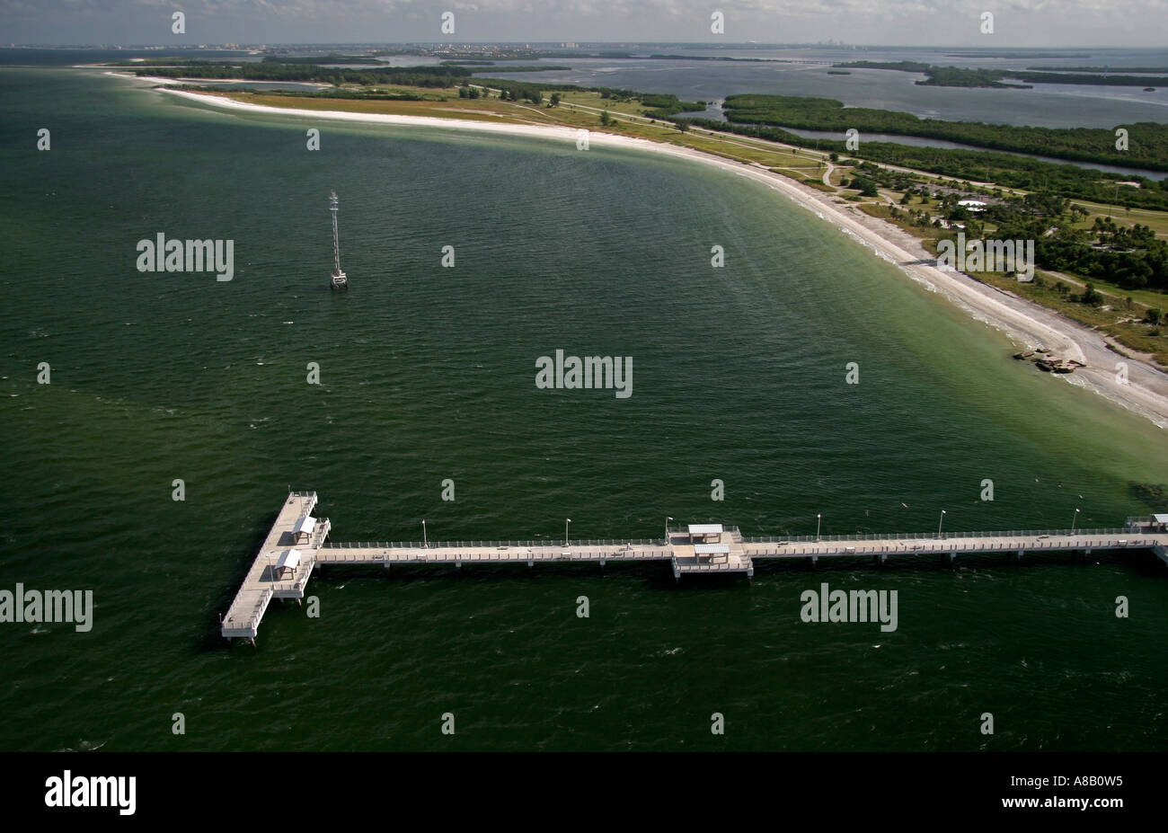 Aerial view of Fort De Soto, St Petersburg, Florida Stock Photo - Alamy