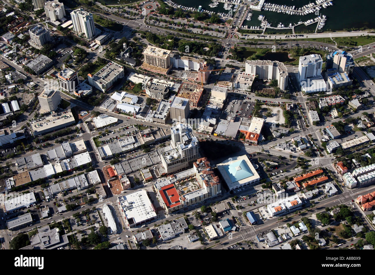 Aerial view sarasota city hi-res stock photography and images - Alamy