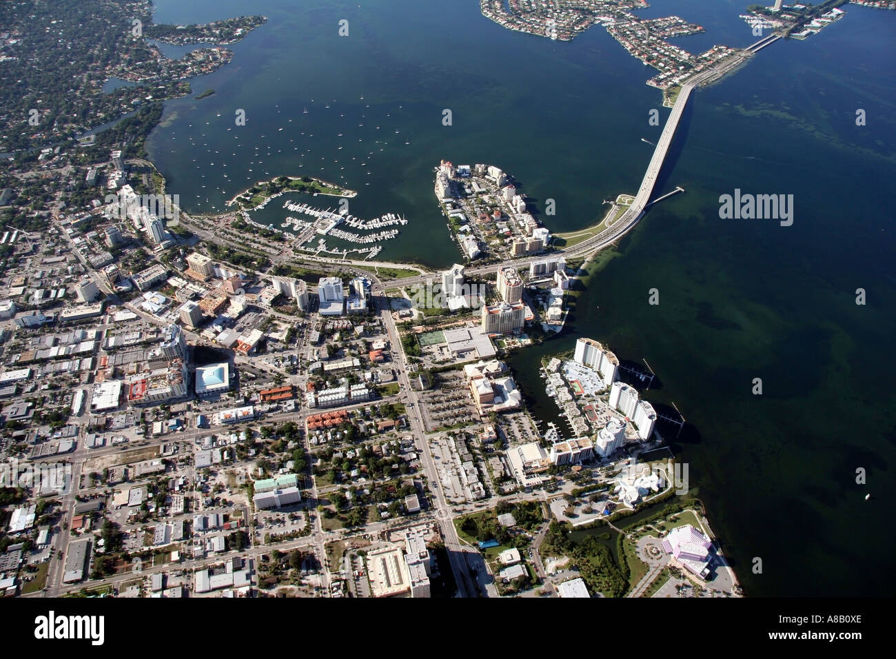Aerial view sarasota bird key hi-res stock photography and images - Alamy