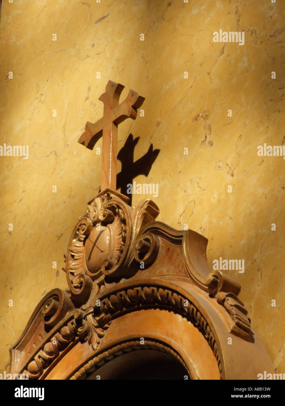 cross in church in rome Stock Photo - Alamy