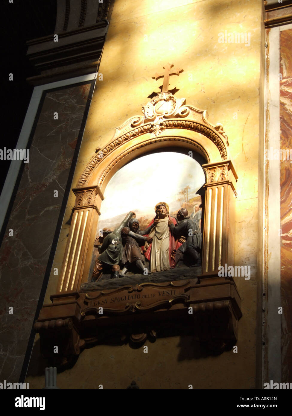 cross in church in rome Stock Photo - Alamy
