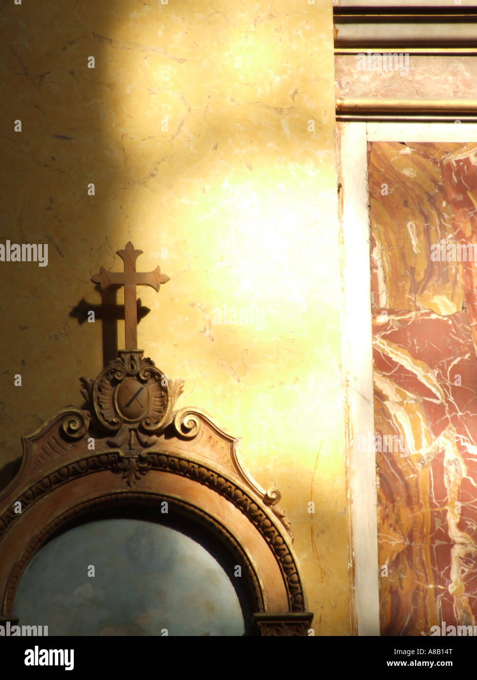 cross in church in rome Stock Photo - Alamy