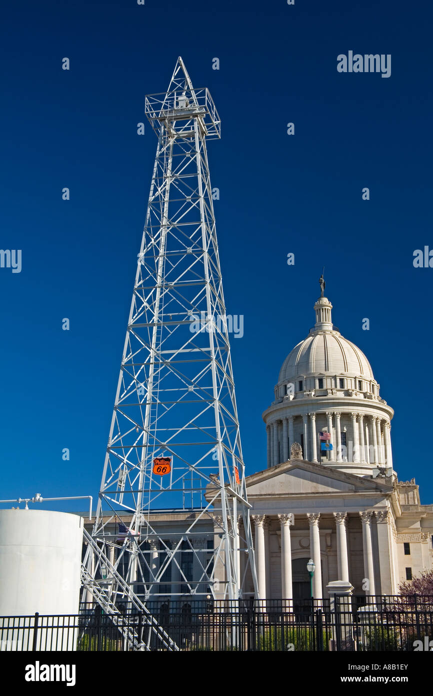 Oil Rig State Capitol Building Oklahoma City Oklahoma USA Stock Photo ...