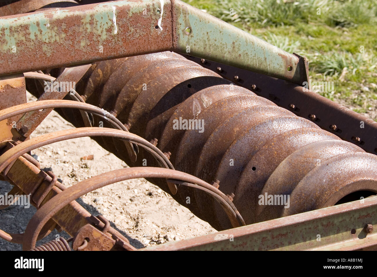Aging agrucultural equipment Stock Photo - Alamy