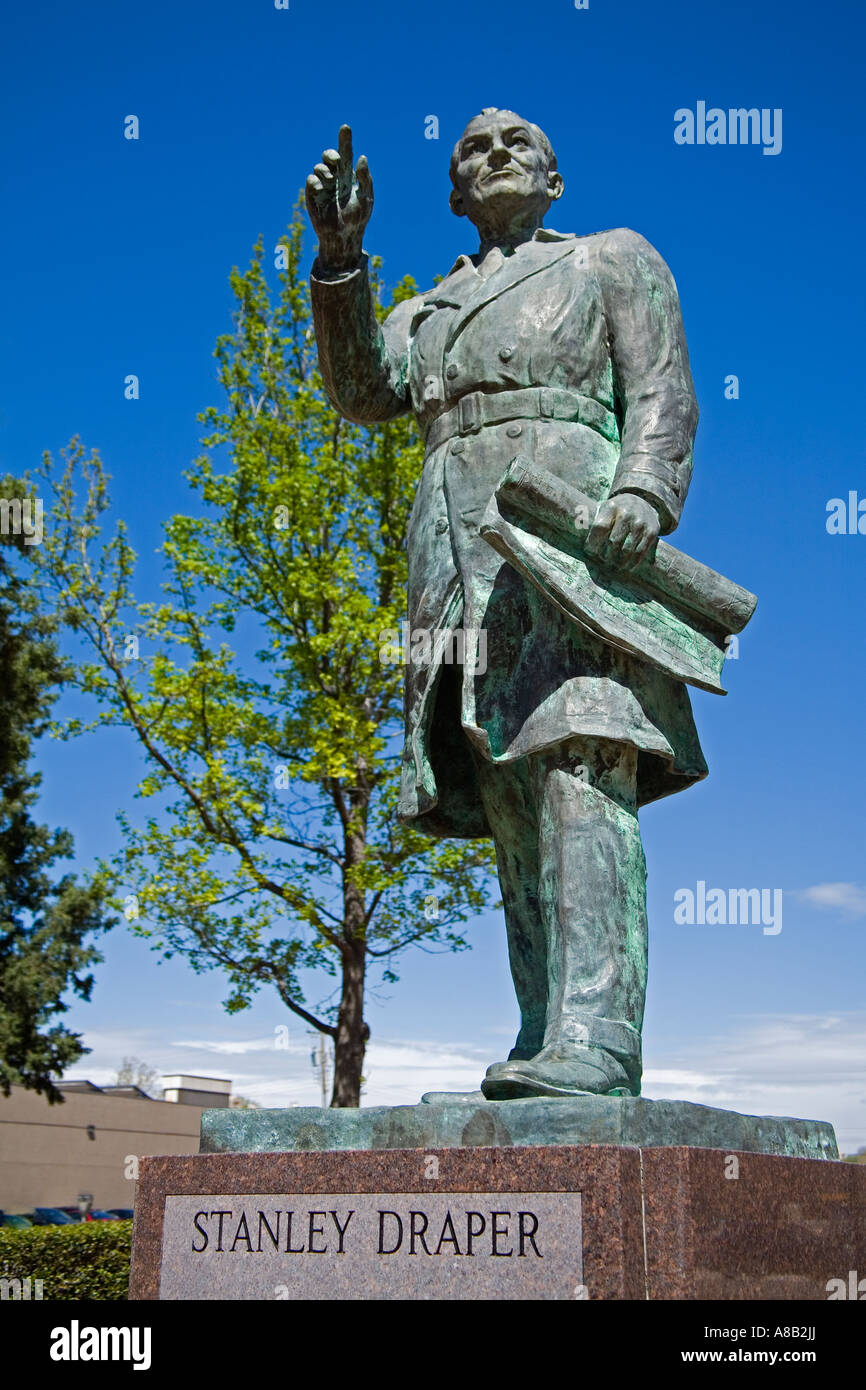 Stanley Draper Statue in Bicentennial Park Oklahoma City Oklahoma USA ...