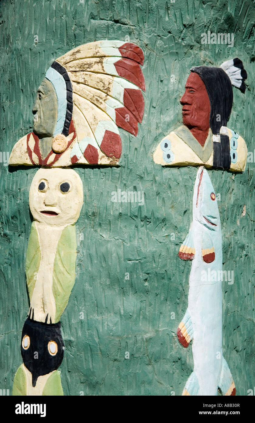 Galloway Totem Pole Park City of Foyil Historic Route 66 Oklahoma USA ...