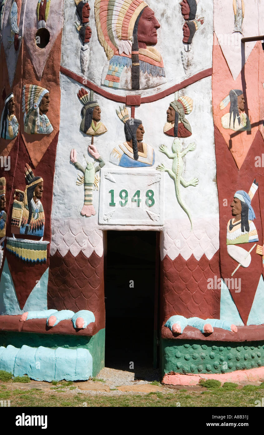 Galloway Totem Pole Park City of Foyil Historic Route 66 Oklahoma USA ...