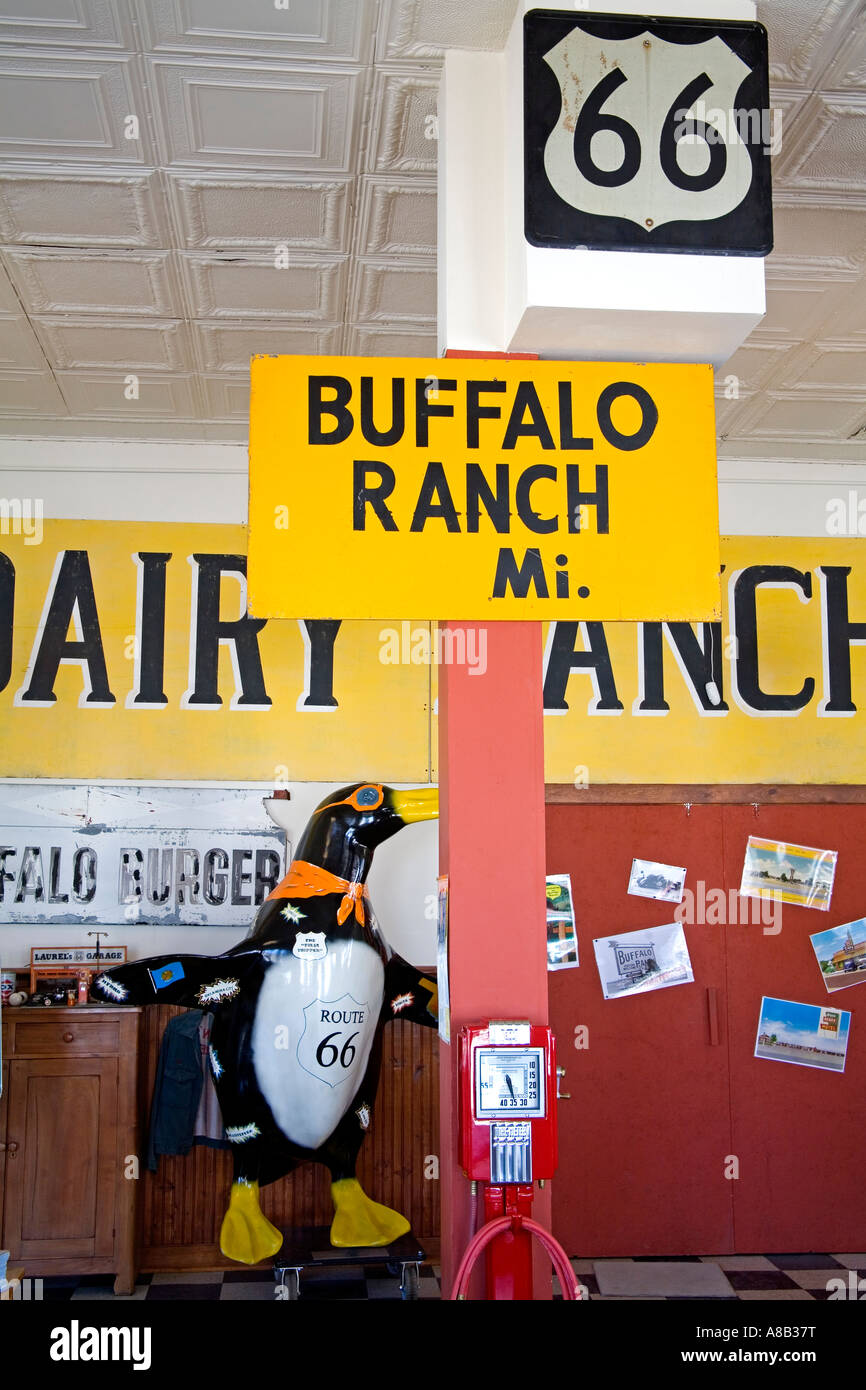 Afton Gas Station Museum Historic Route 66 Oklahoma USA Stock Photo - Alamy