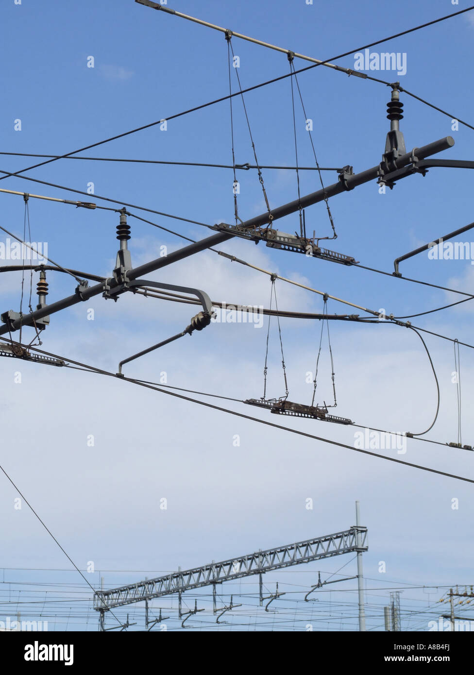 tram overhead lines Stock Photo - Alamy