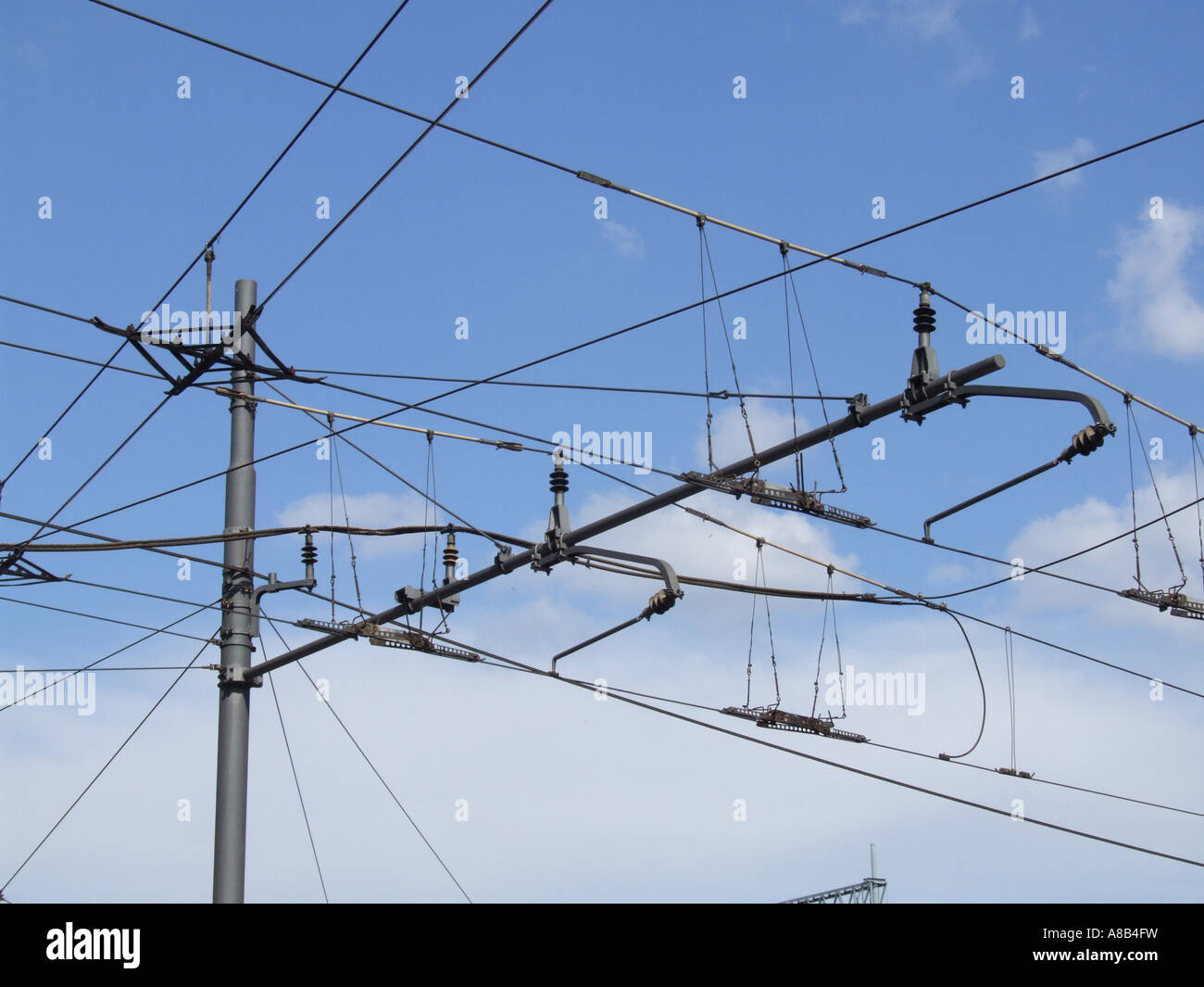 tram overhead lines Stock Photo - Alamy