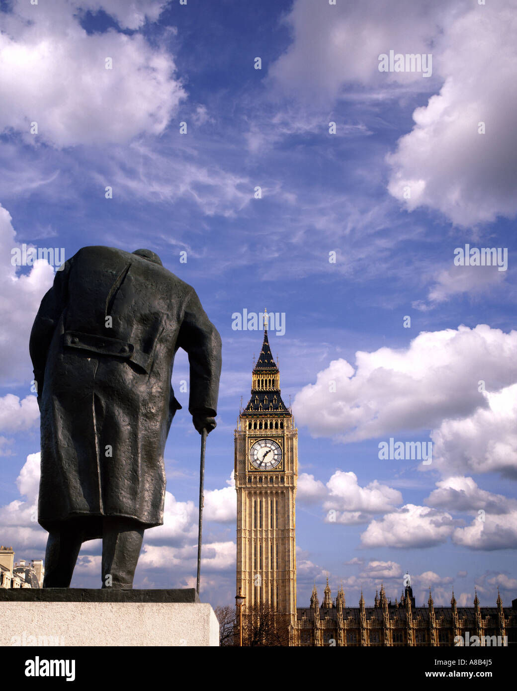 Churchill Statue Westminster High Resolution Stock Photography and ...