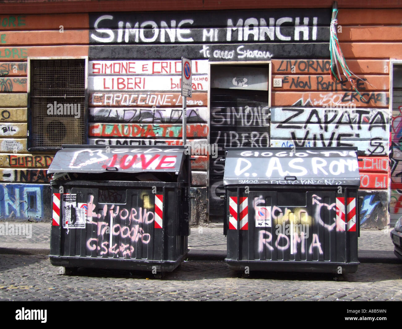 graffiti in the san lorenzo district of rome Stock Photo - Alamy