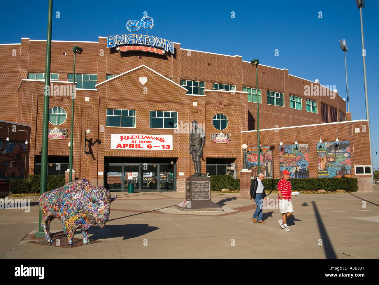 Buffalo Sculpture by Irving Middle School Bricktown Baseball Park ...