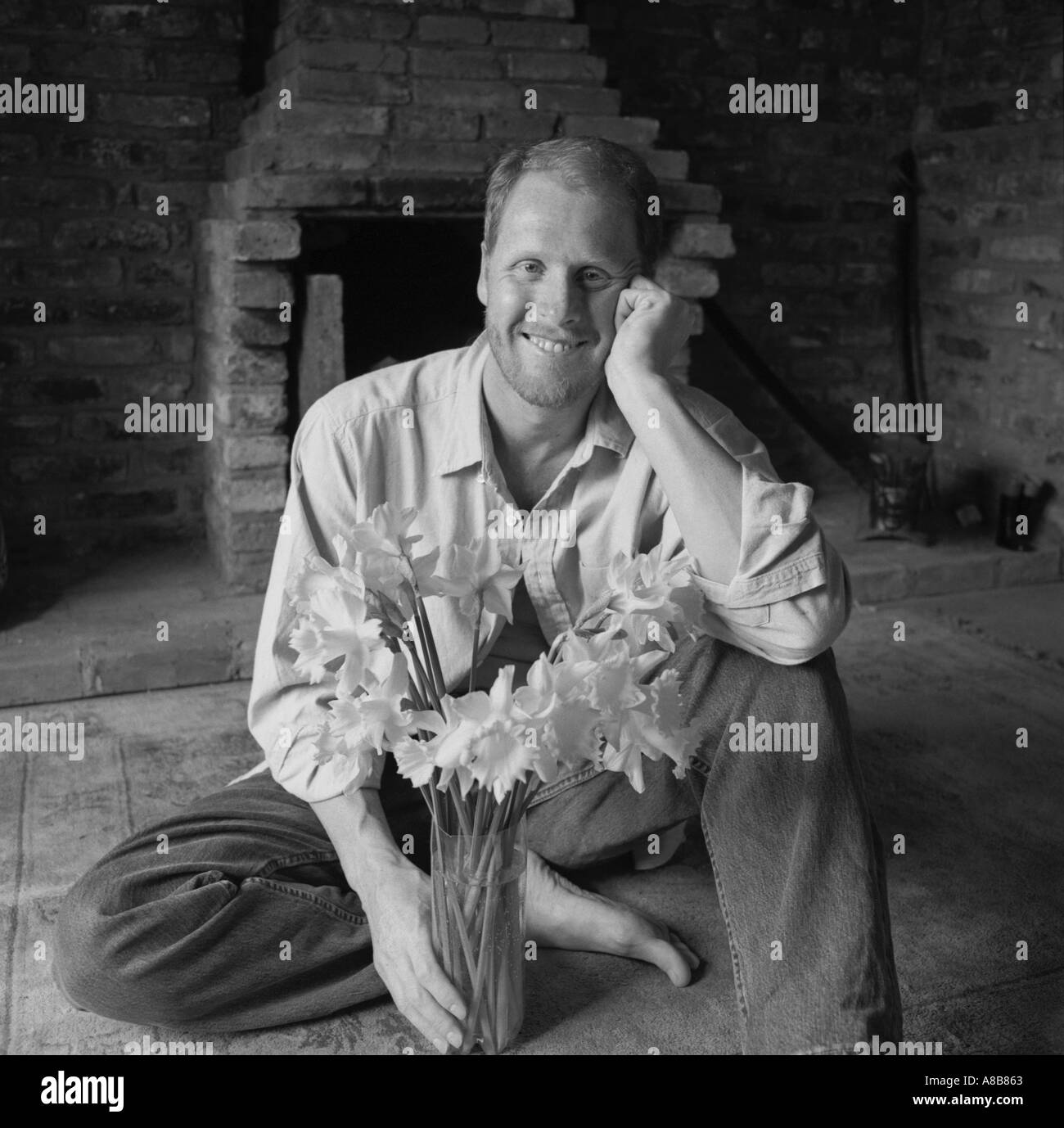 Black And White Man Standing