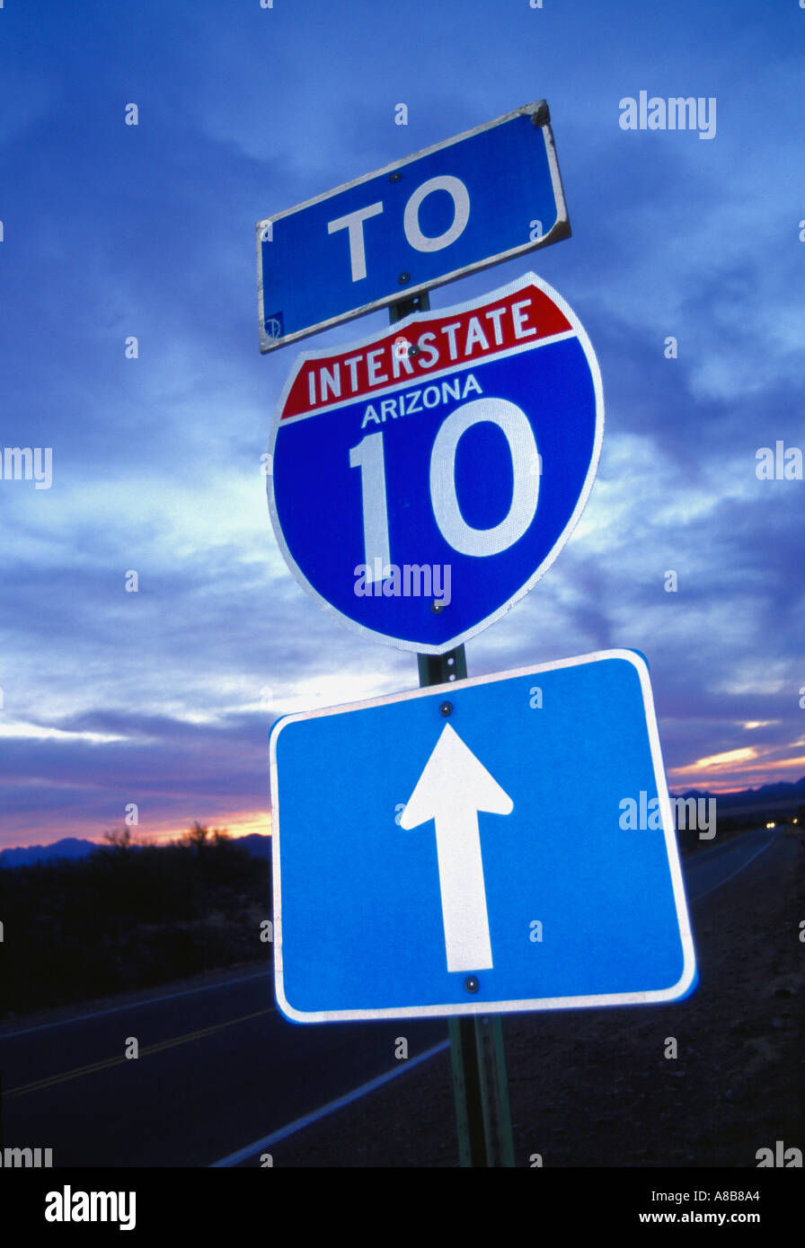Interstate 10 sign hi-res stock photography and images - Alamy