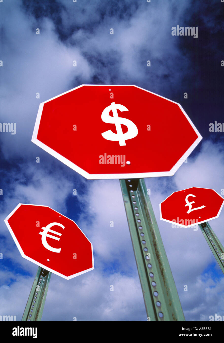 Red european currency symbol hi-res stock photography and images - Alamy