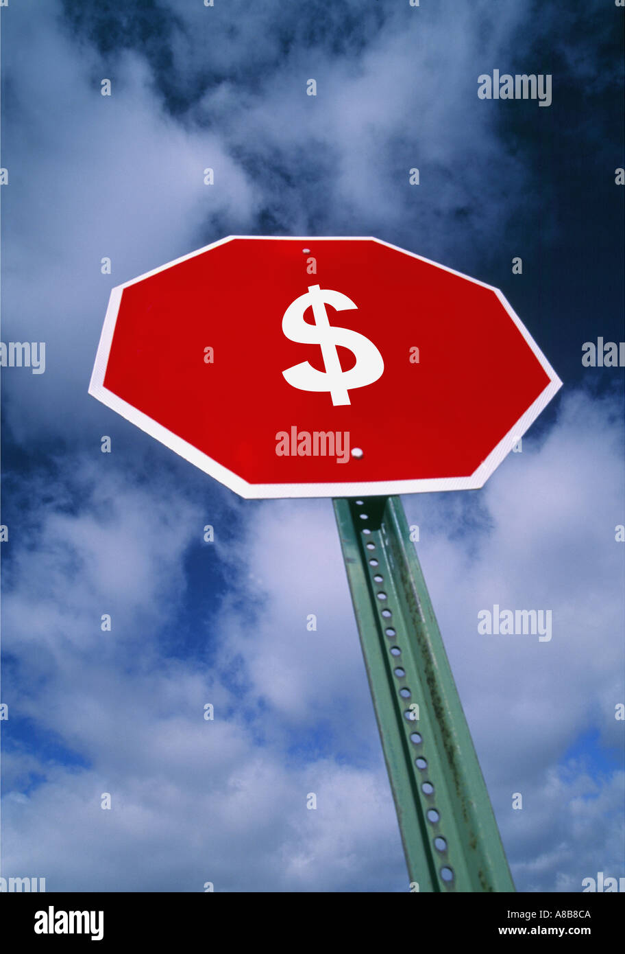 Road sign with Dollar sign Stock Photo - Alamy