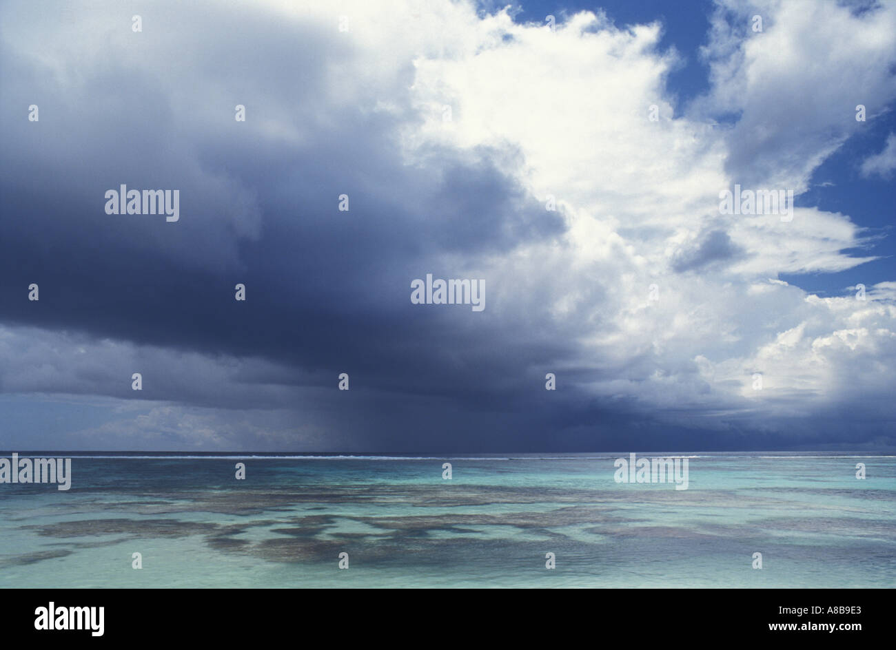 Seychelles La Digue Tropical storm Stock Photo - Alamy