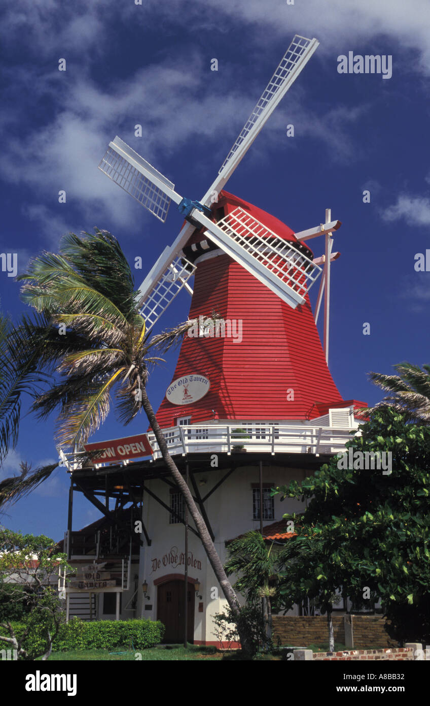 Aruba Dutch Caribbean Old Mill Stock Photo - Alamy
