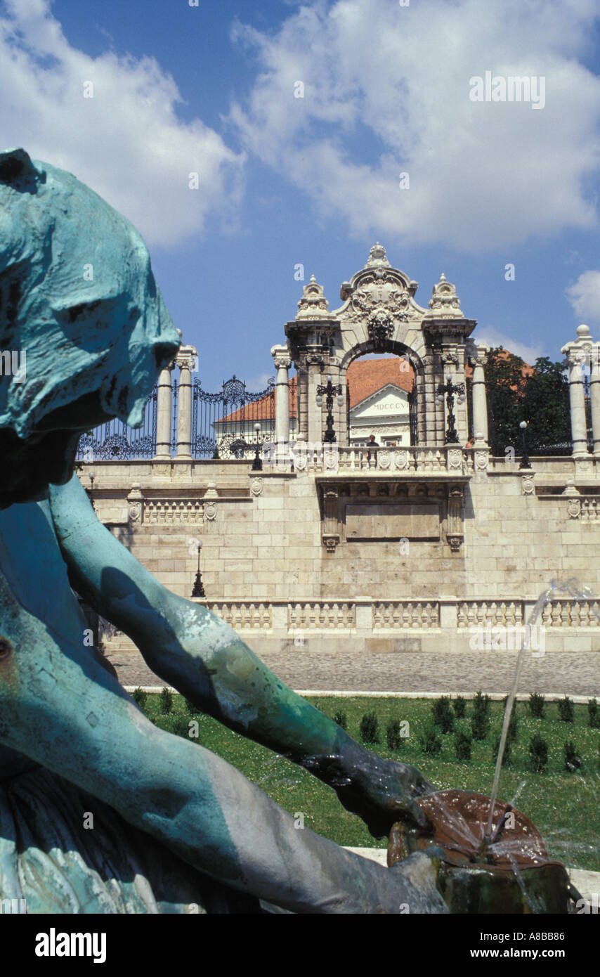 Hungary Budapest Buda Castle Palace Stock Photo - Alamy