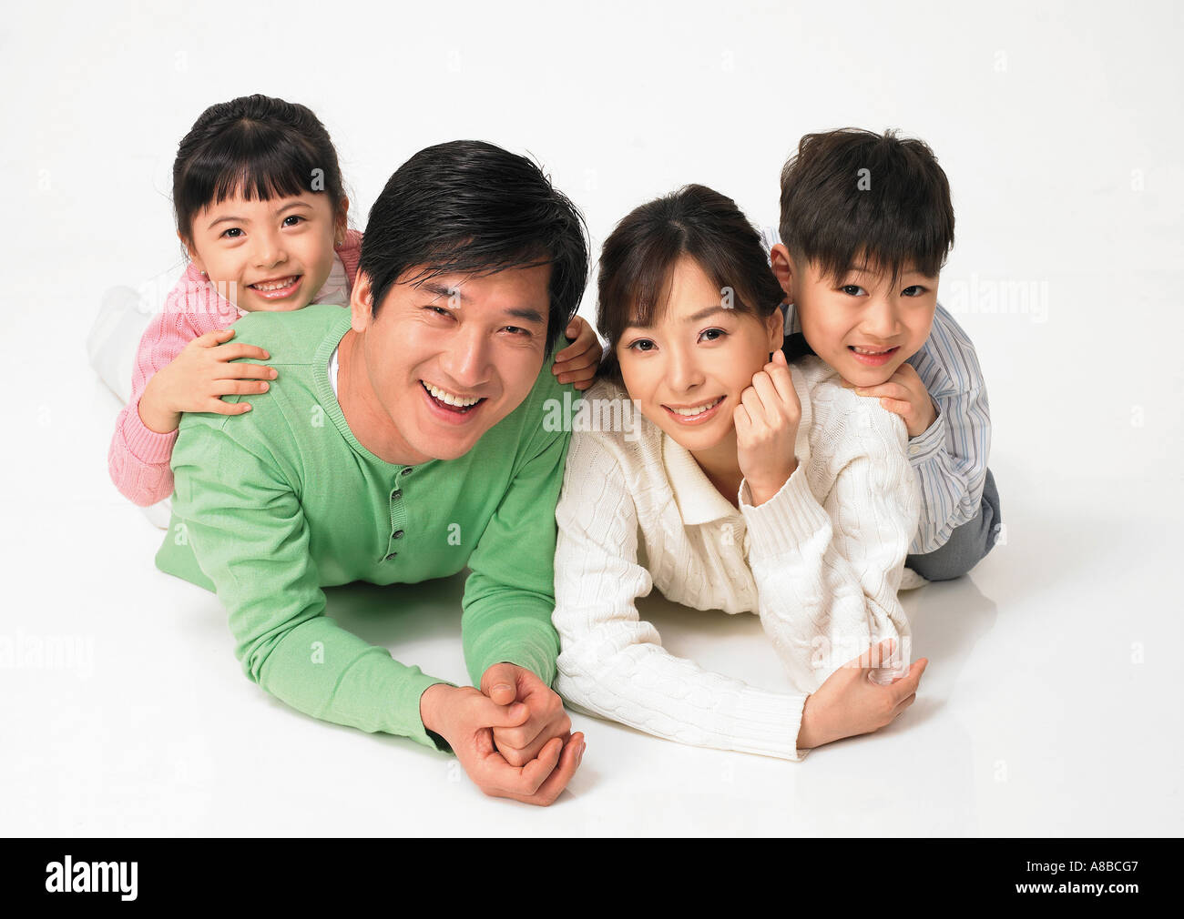 family members lie face down altogether Stock Photo - Alamy