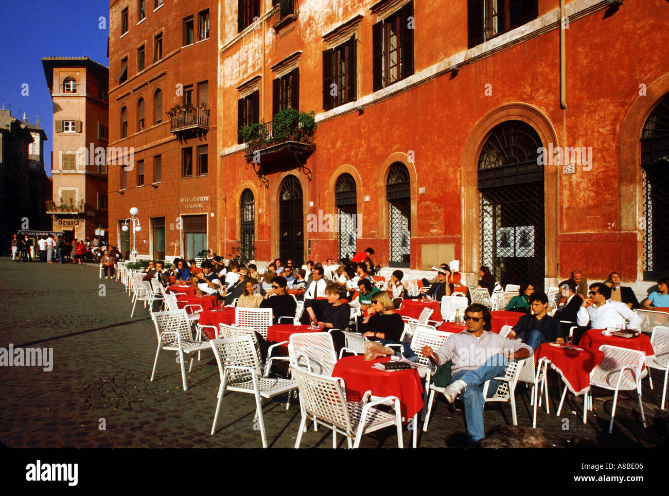 cafe in Piazza Navona Rome Italy Stock Photo - Alamy