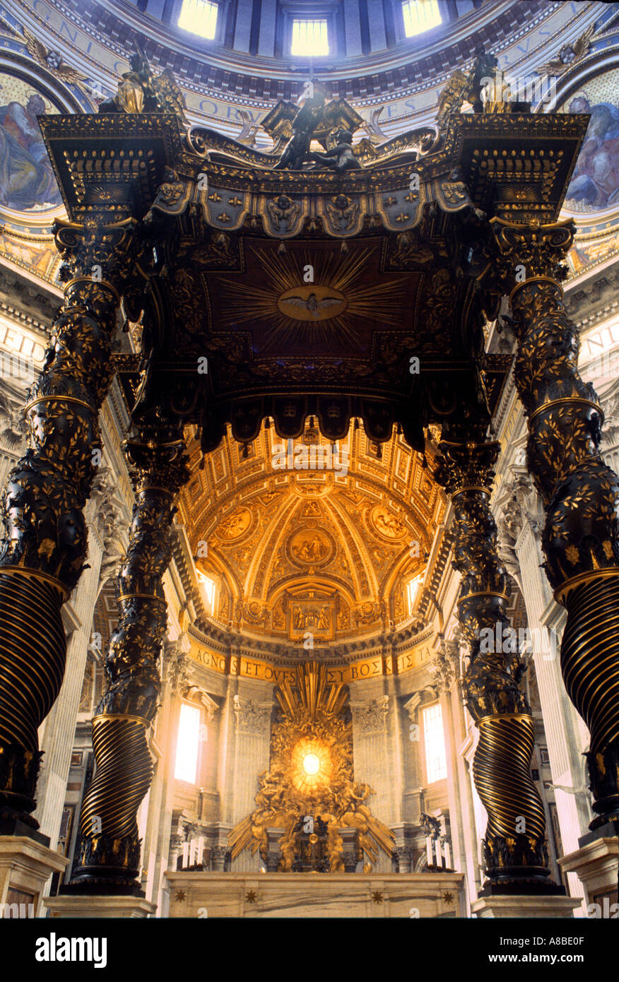 Interior of Saint Peter s Basilica Rome Italy Stock Photo - Alamy