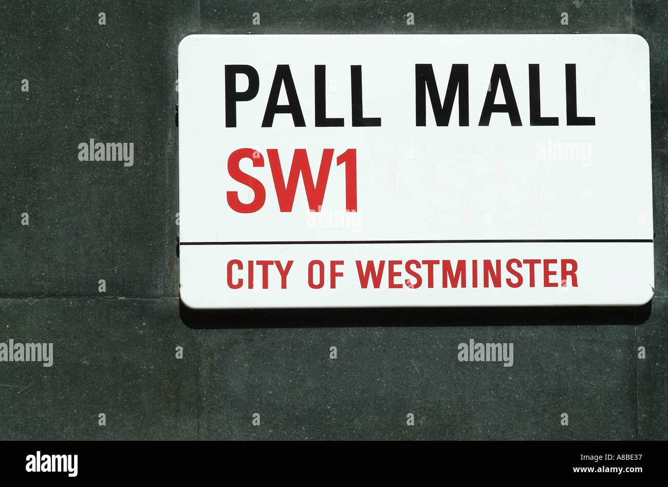 Street sign pall mall sw1 hi-res stock photography and images - Alamy