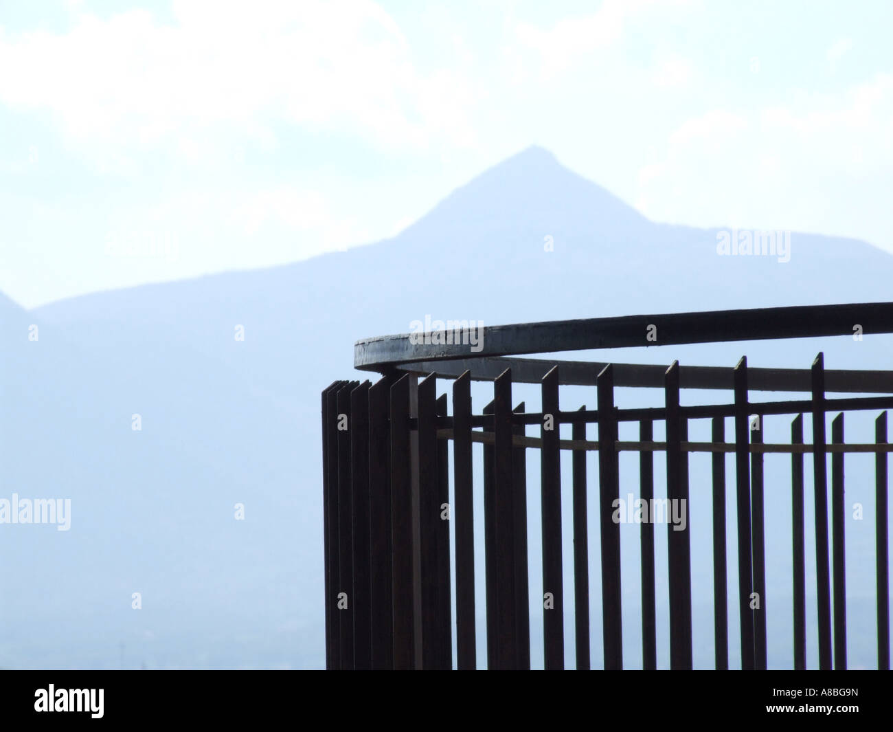 viewing platform at beauty spot Stock Photo - Alamy