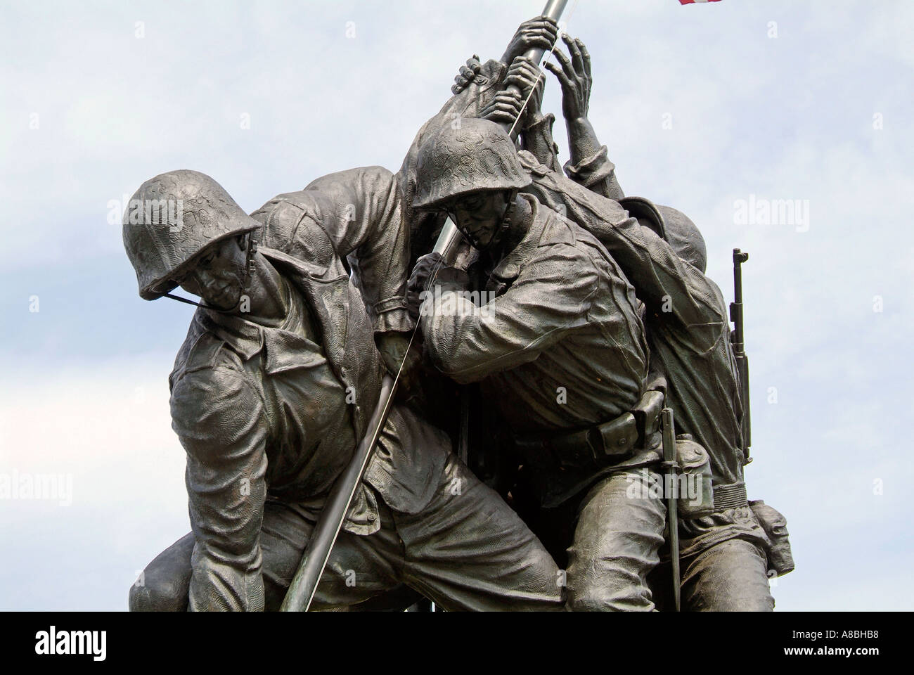 Raising the flag hi-res stock photography and images - Alamy