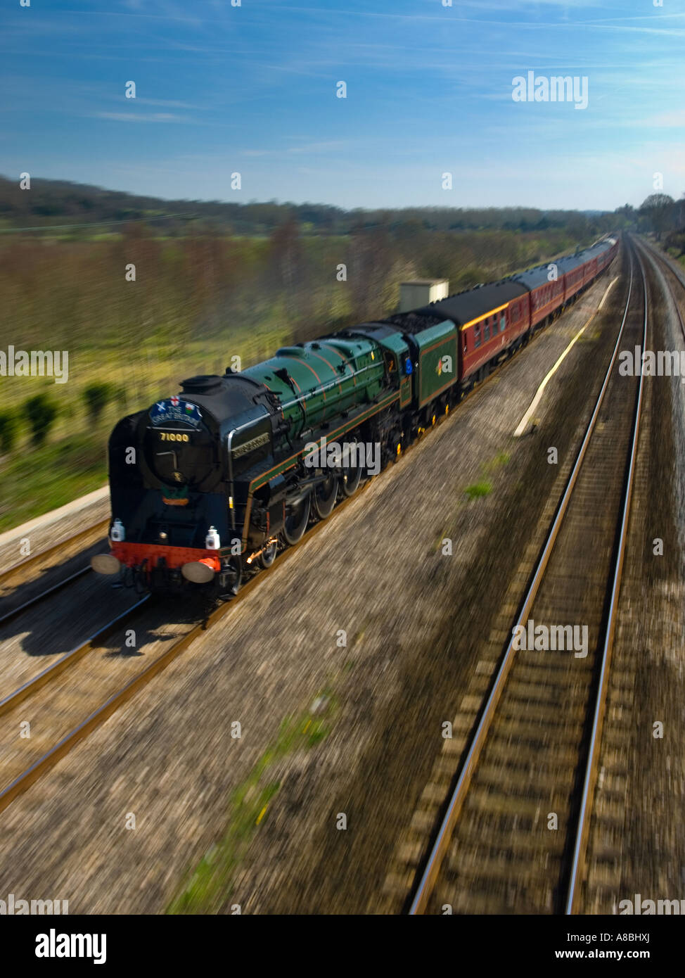 71000 Duke of Gloucester steam locomotive on one of the trip from ...