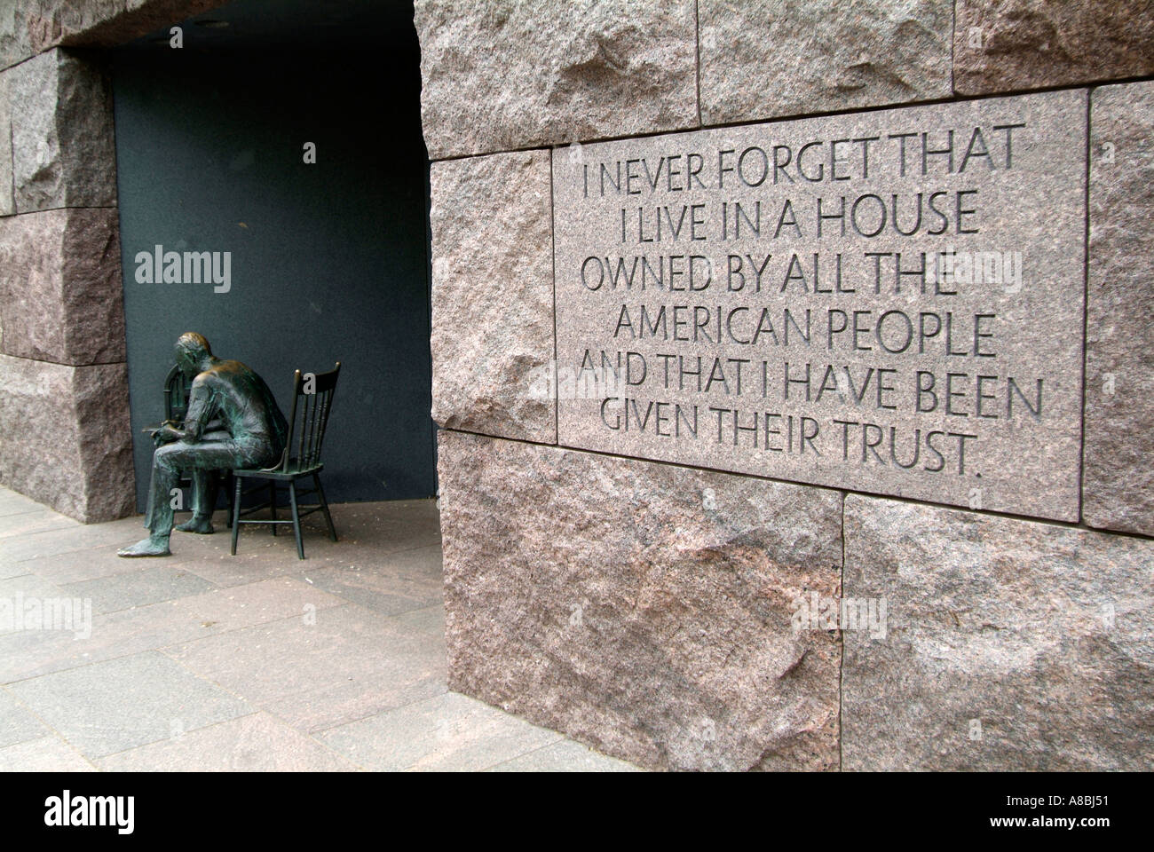 FDR Franklin Delano Roosevelt Memorial Stock Photo - Alamy