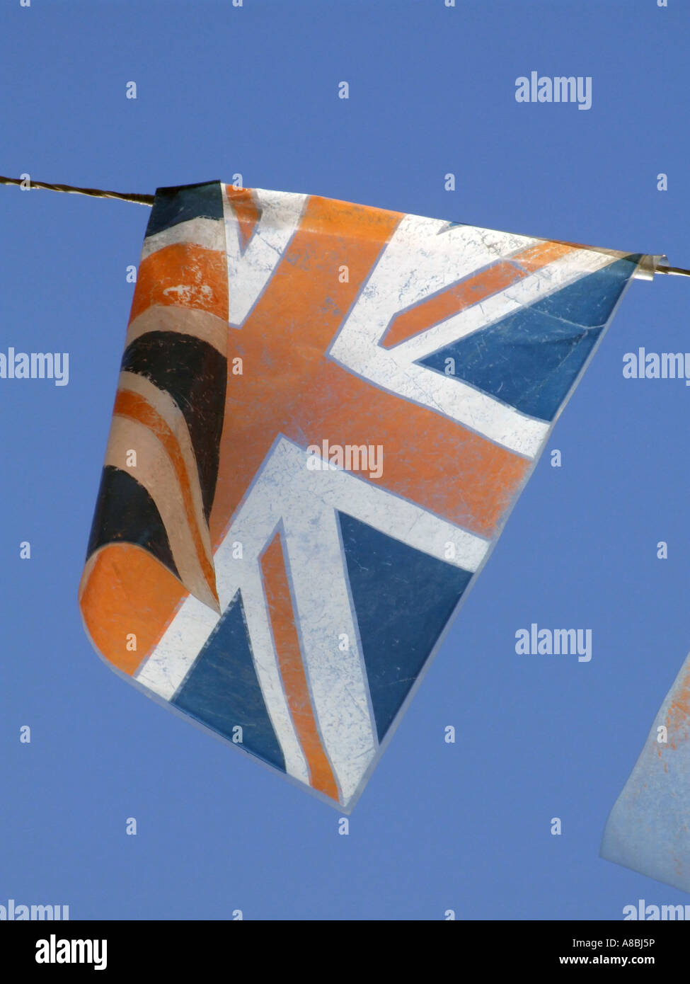 faded plastic flags Stock Photo - Alamy