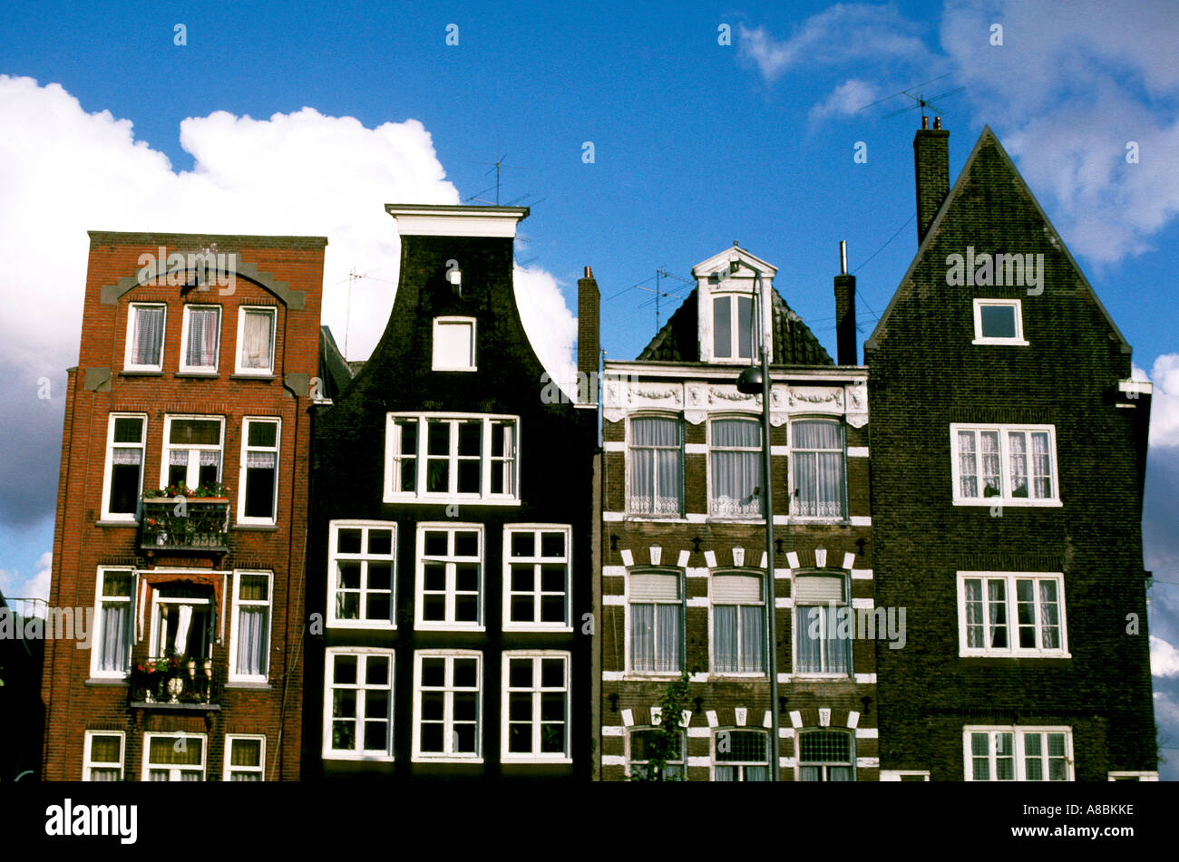 Netherlands Amsterdam Architecture canal houses Stock Photo - Alamy