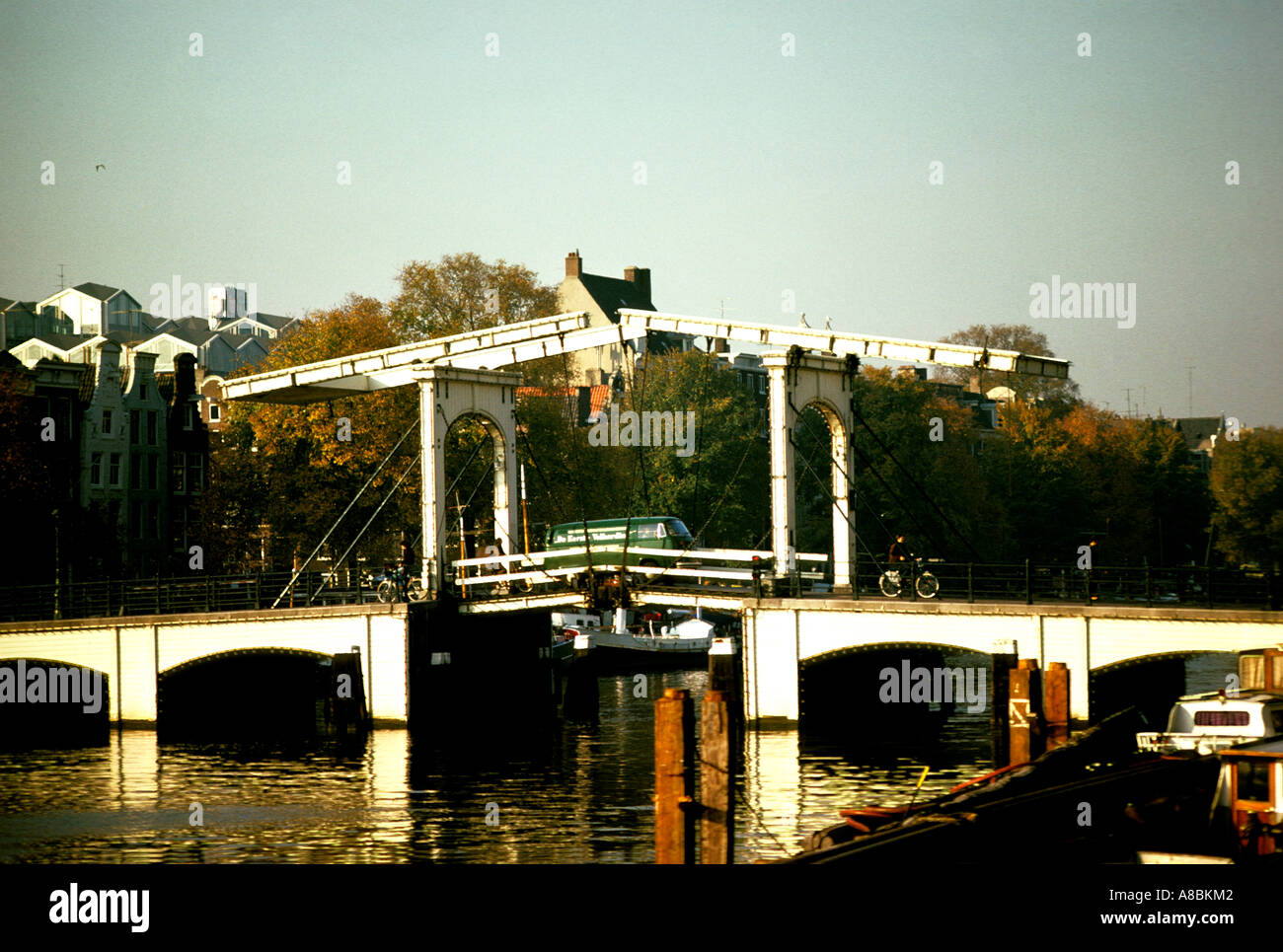Netherlands Amsterdam Slender Bridge Magere Brug Stock Photo - Alamy