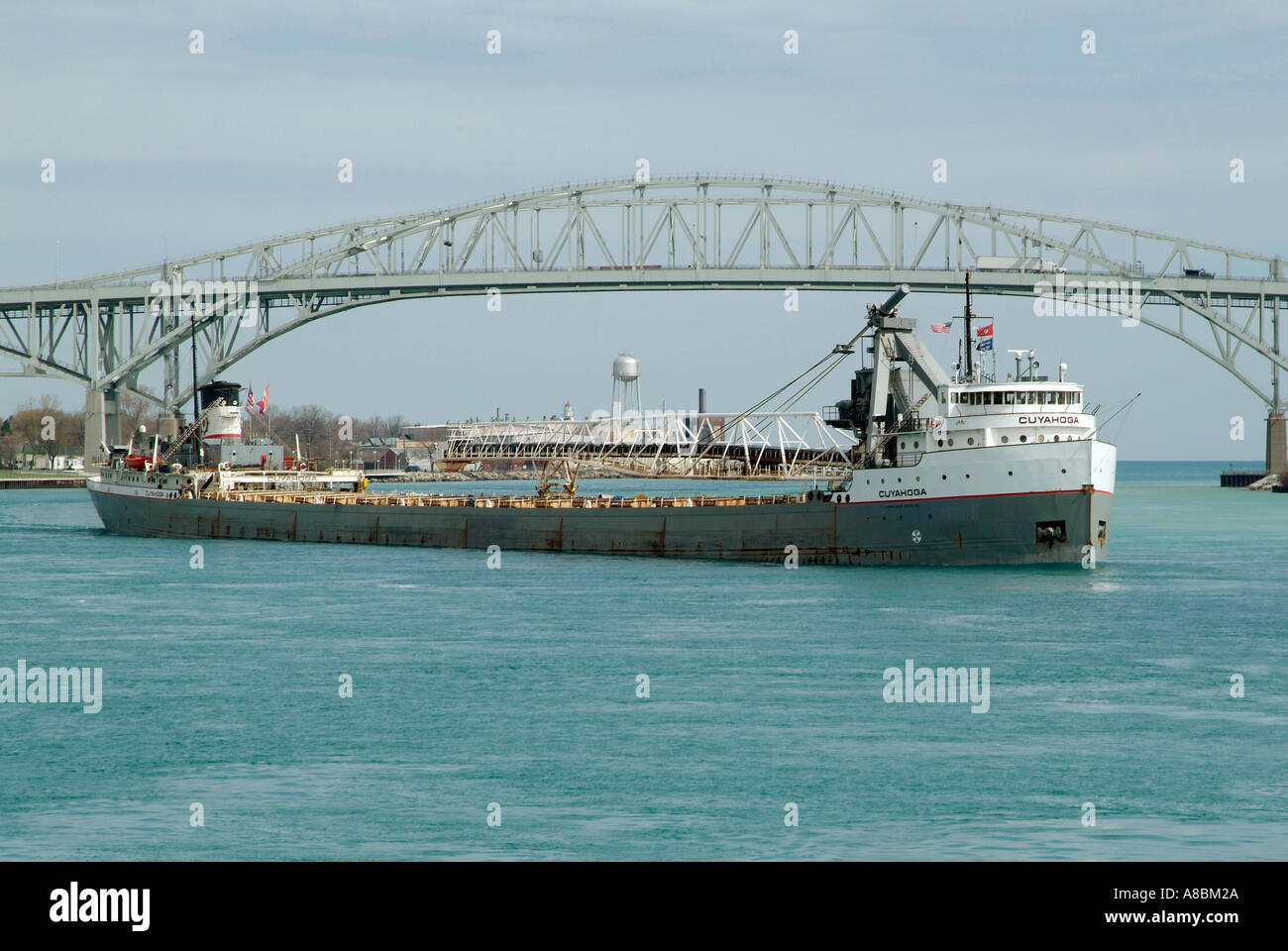 International and domestic Freighter Shipping on the St Clair River at ...