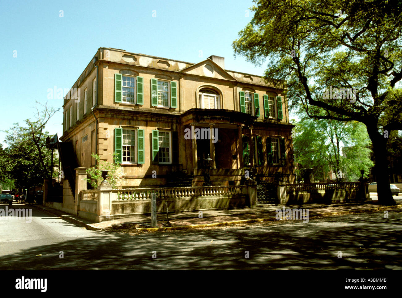 Georgia Savannah Traditional historic architecture Stock Photo - Alamy