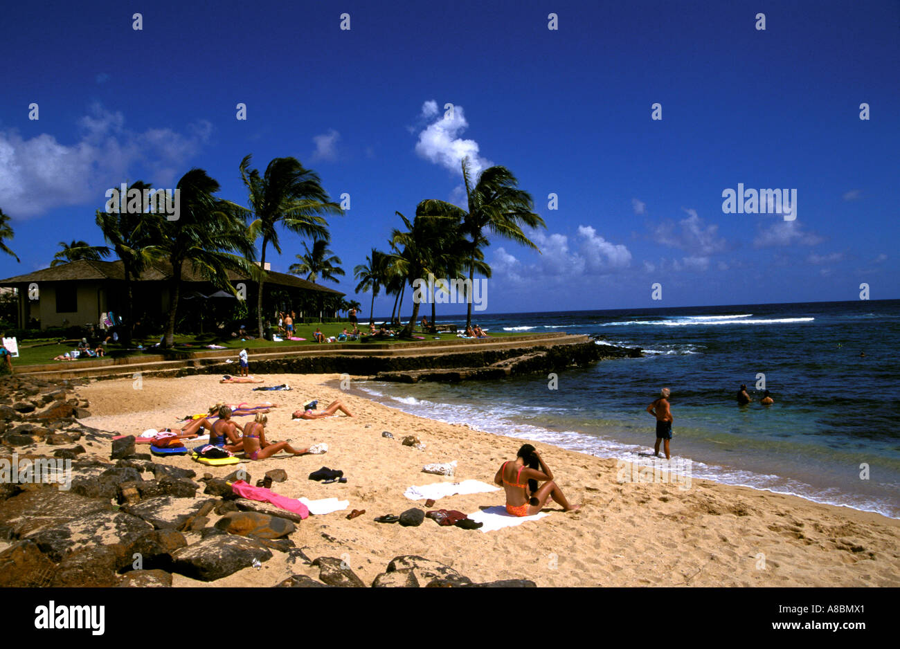 Hawaii Kauai at Lawai Beach Stock Photo - Alamy