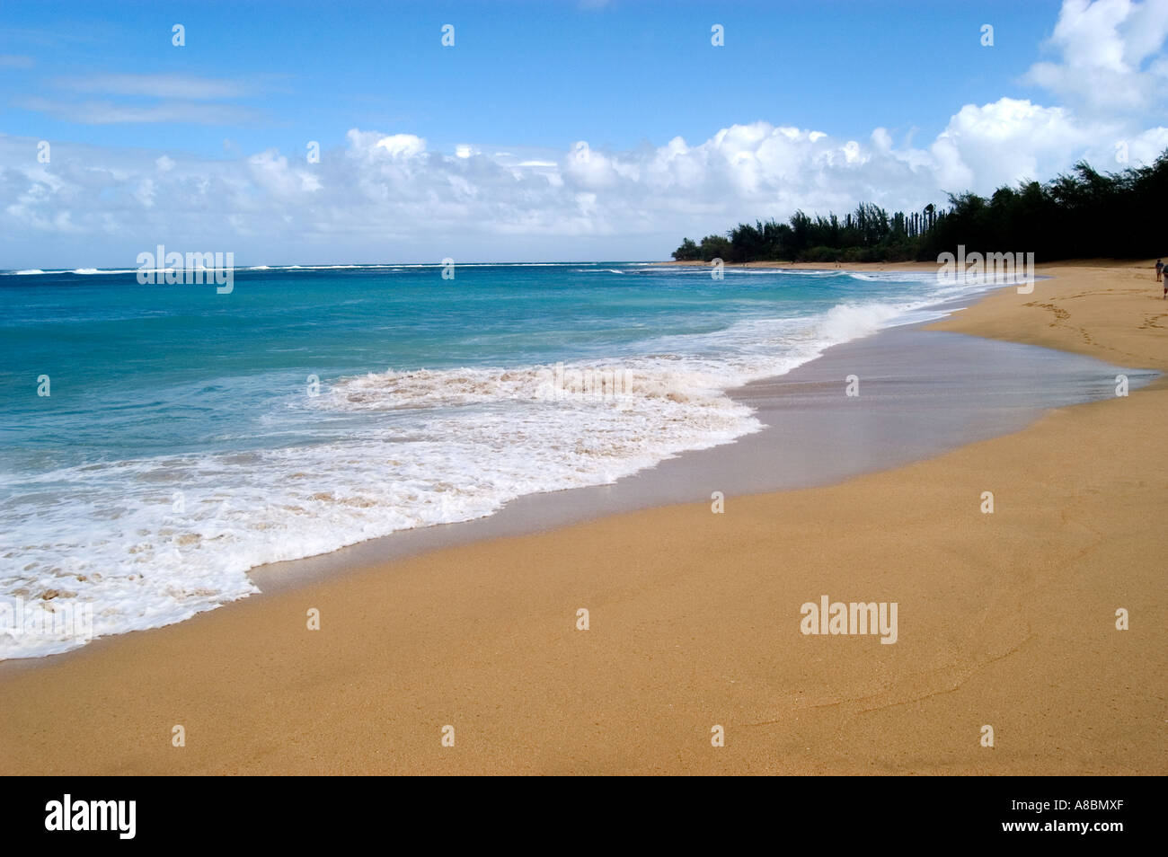 Hawaii Kauai Haena Beach at north end of island Stock Photo - Alamy