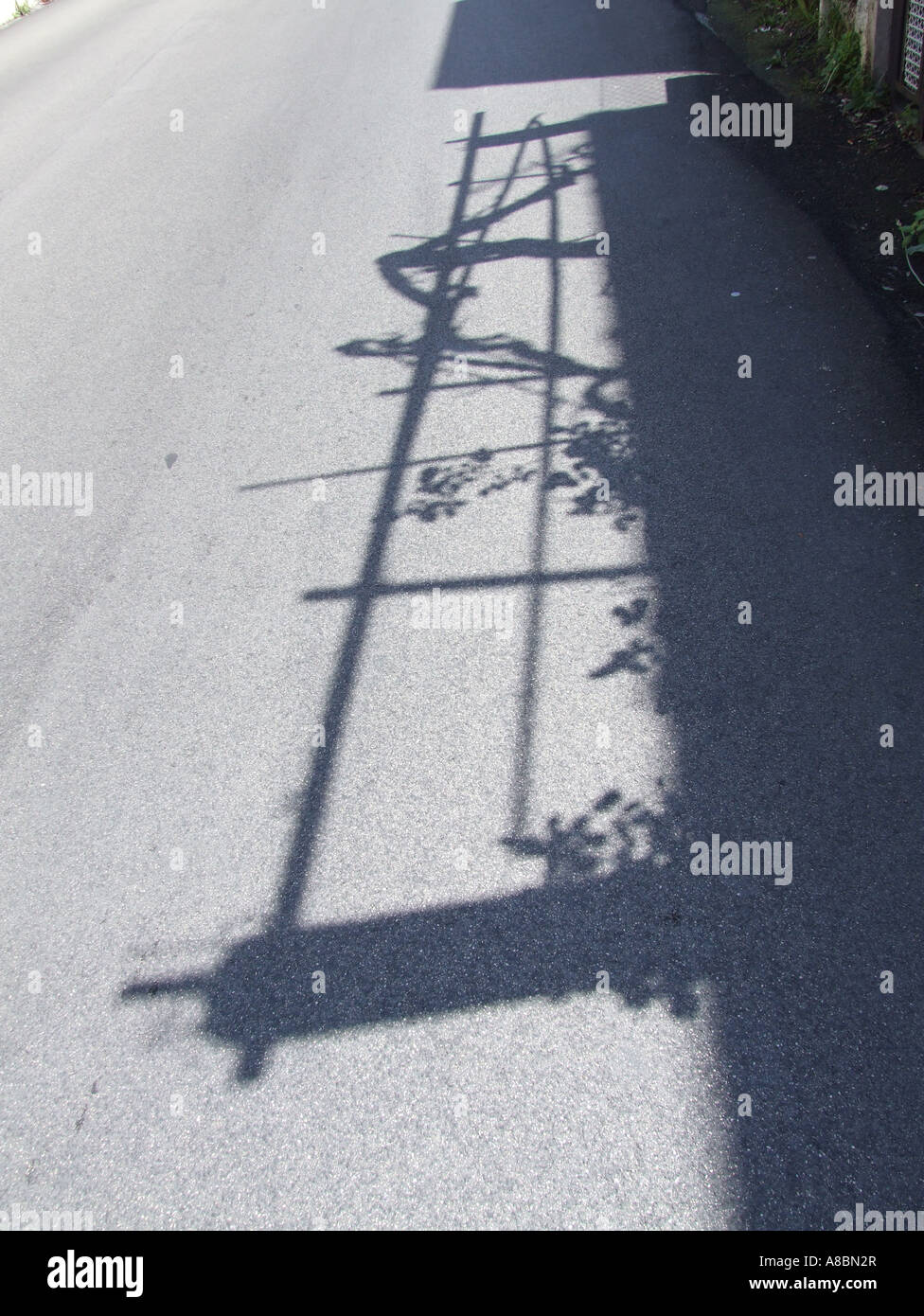 gate shadow on street Stock Photo - Alamy