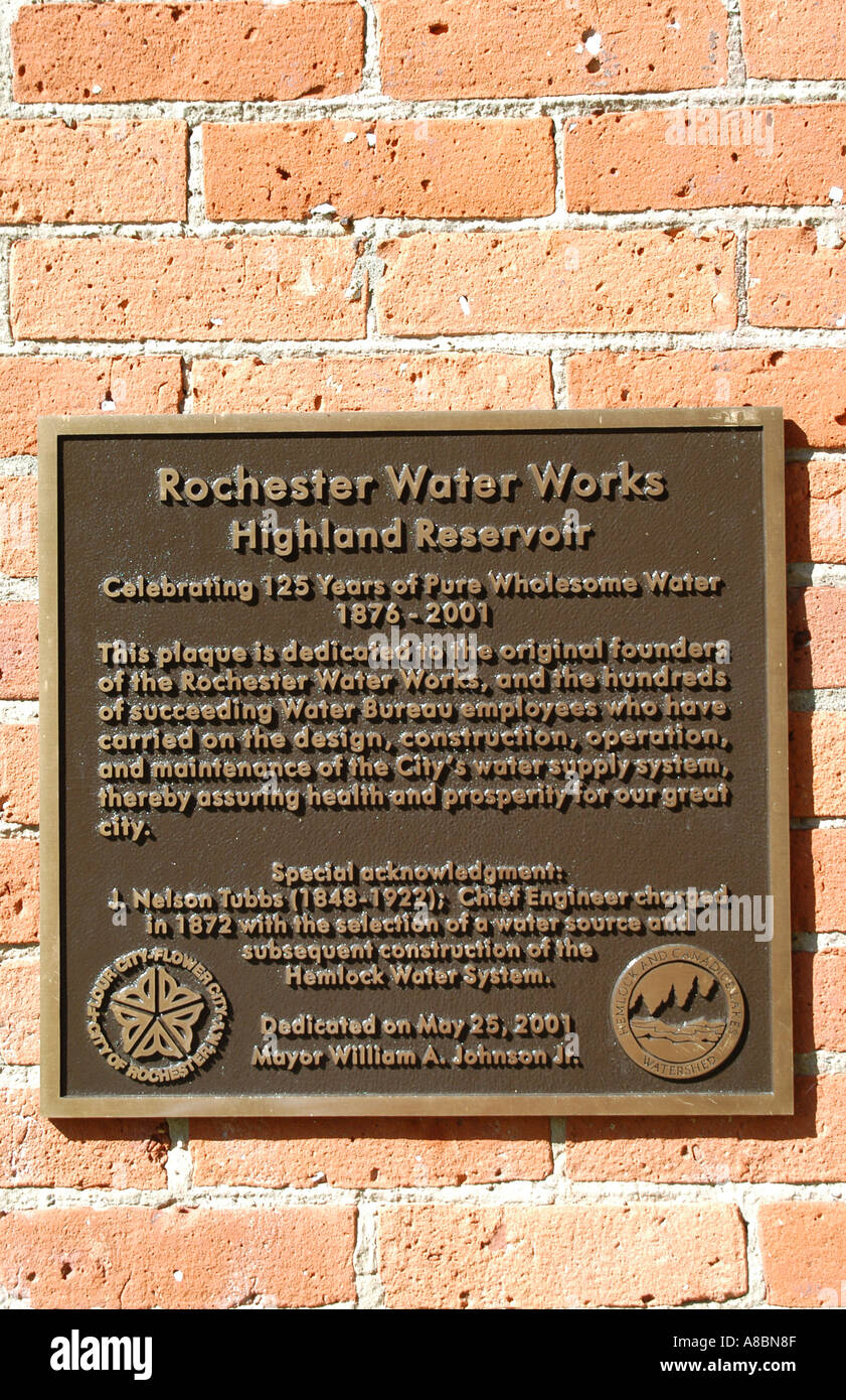 highland reservoir sign Stock Photo - Alamy