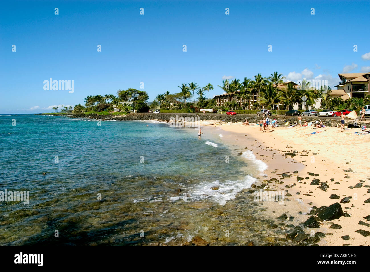 Hawaii Kauai Lawai Beach on south side of island Stock Photo - Alamy
