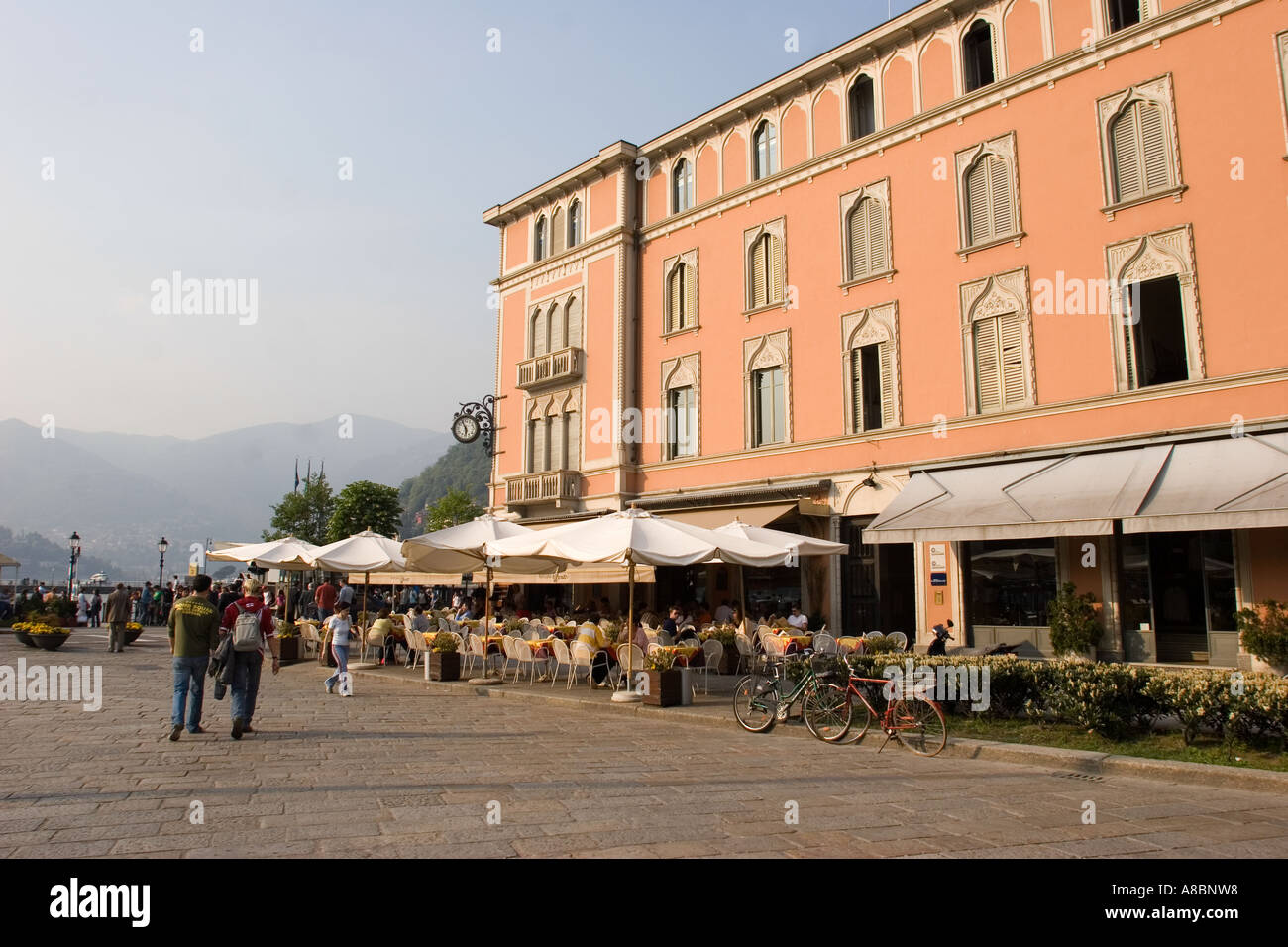 Como Town Lake Como Italy Stock Photo - Alamy