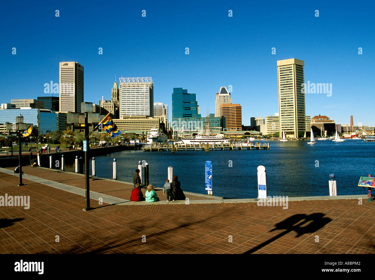 Downtown baltimore blue sky hi-res stock photography and images - Alamy