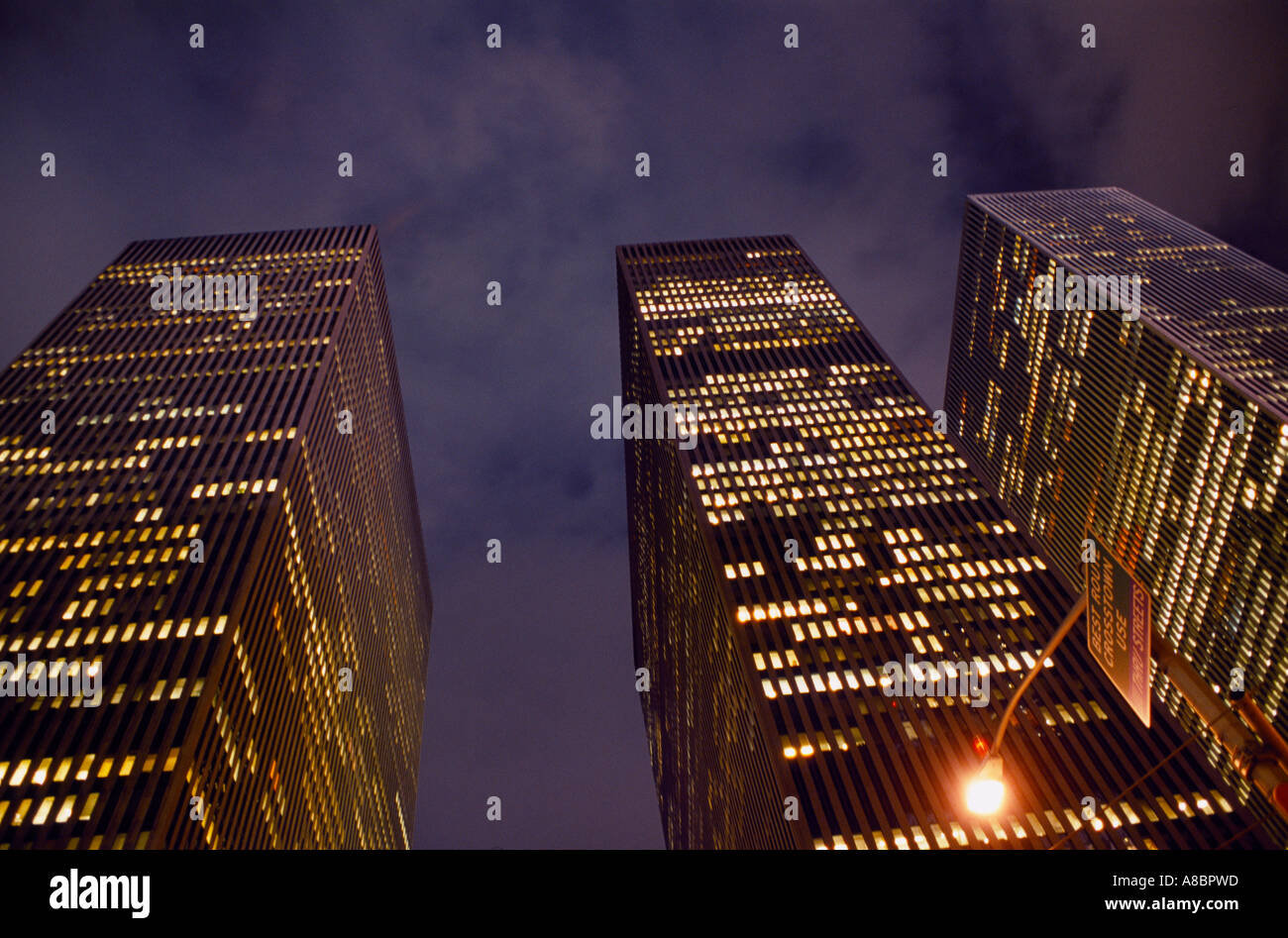 USA New York high rises at the Manhattan Stock Photo - Alamy