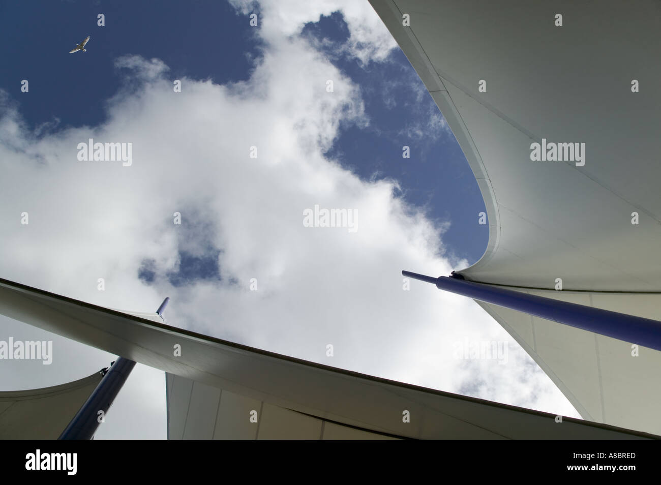 Sail Structure Barrage Cardiff Bay South Wales Stock Photo - Alamy